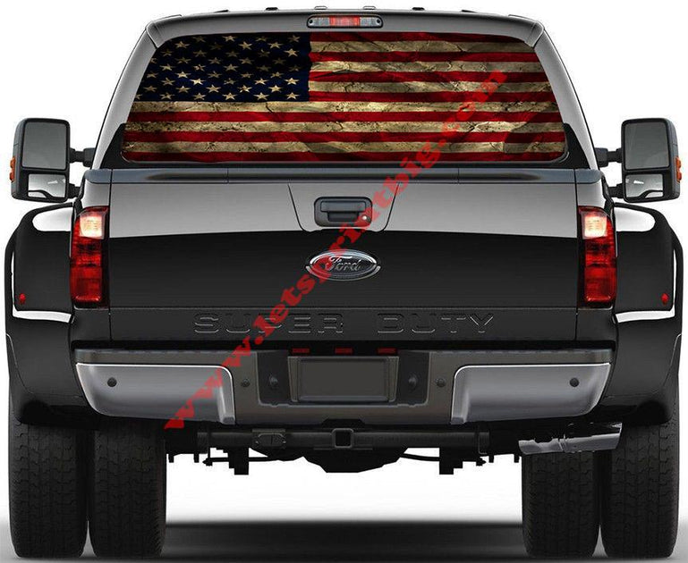 rear window pickup truck graphics – Let's Print Big
