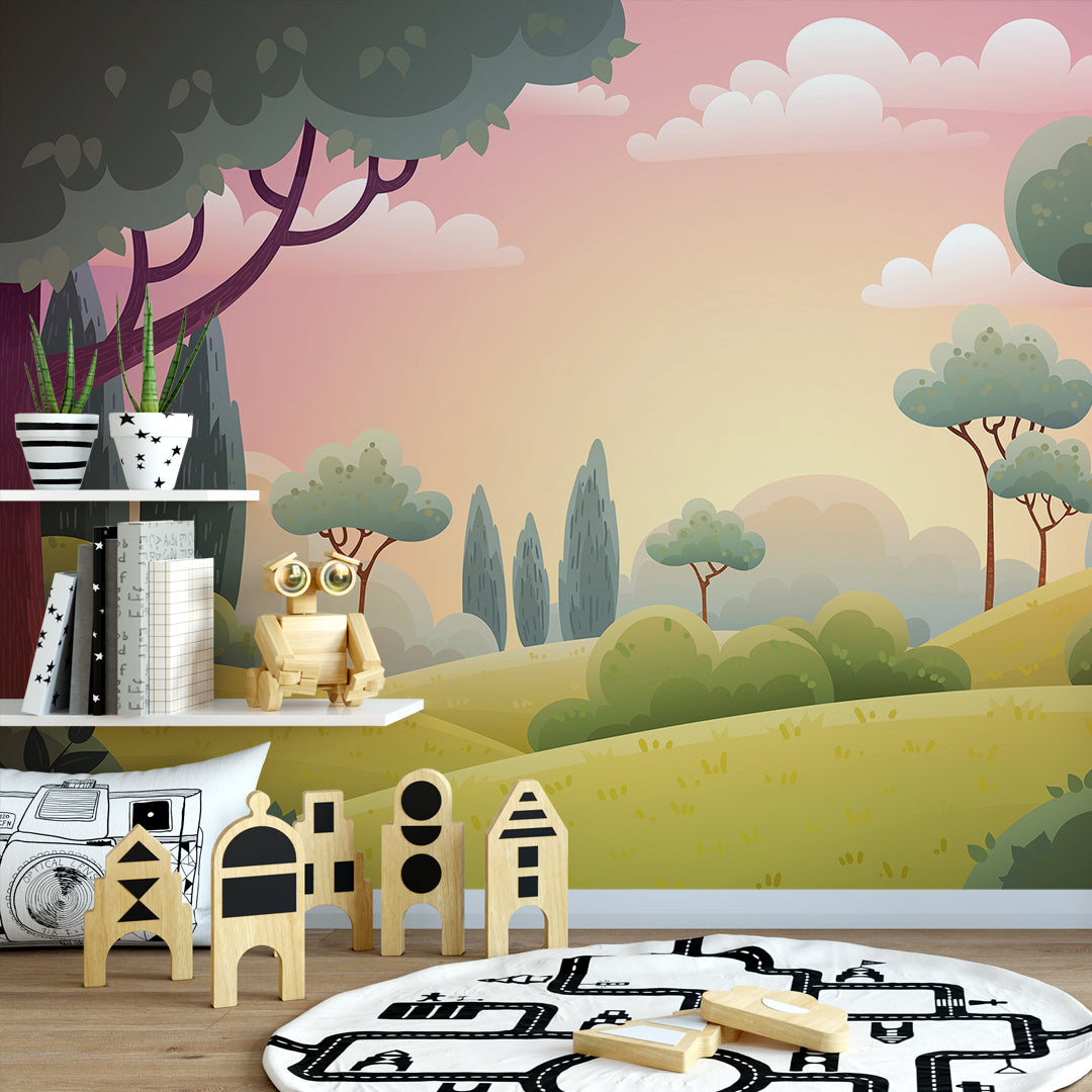 Kids Room 007 Wall Mural Wallpaper – Let's Print Big