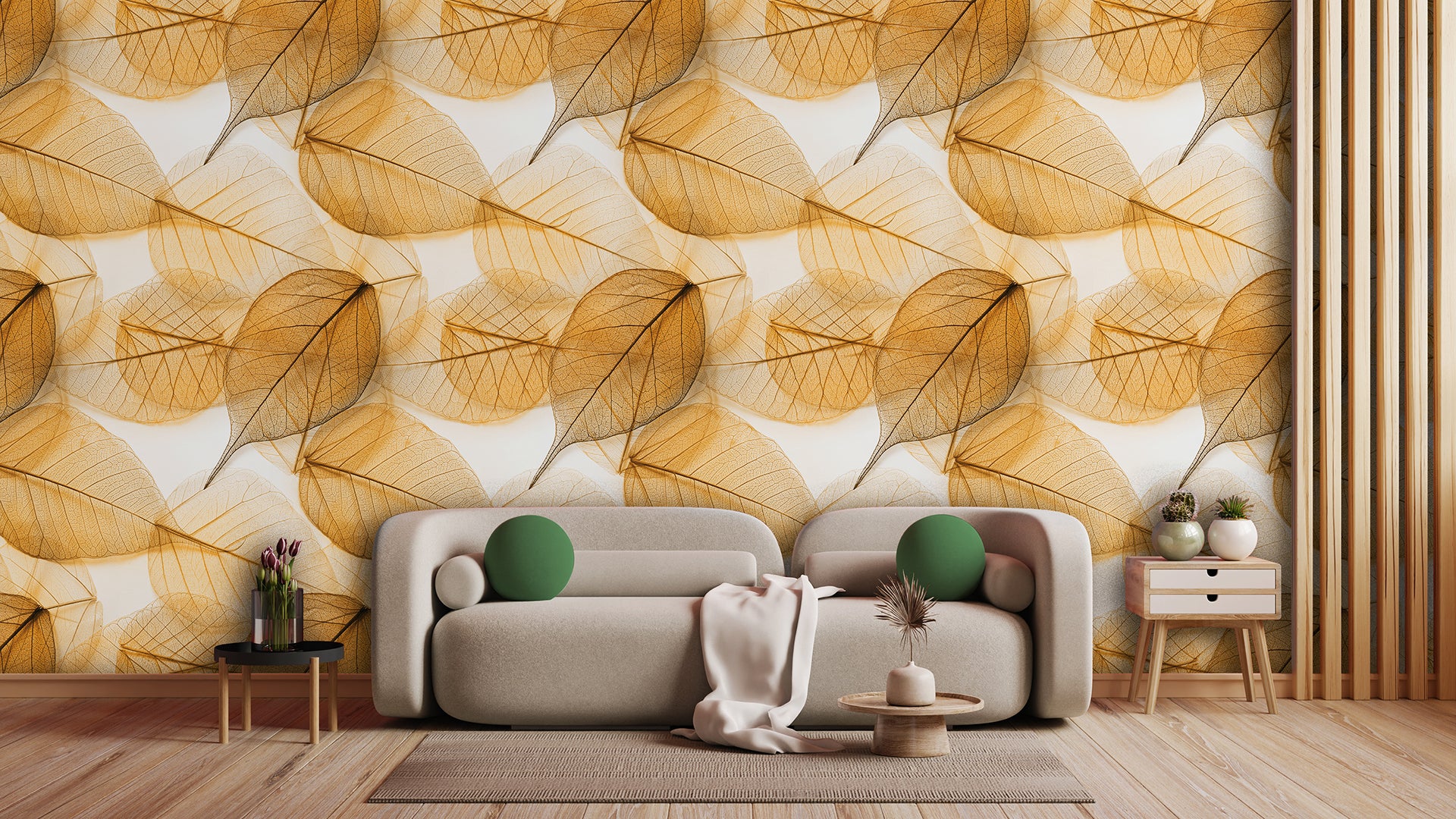 Leaves Design 049 Wall Mural Wallpaper – Let's Print Big