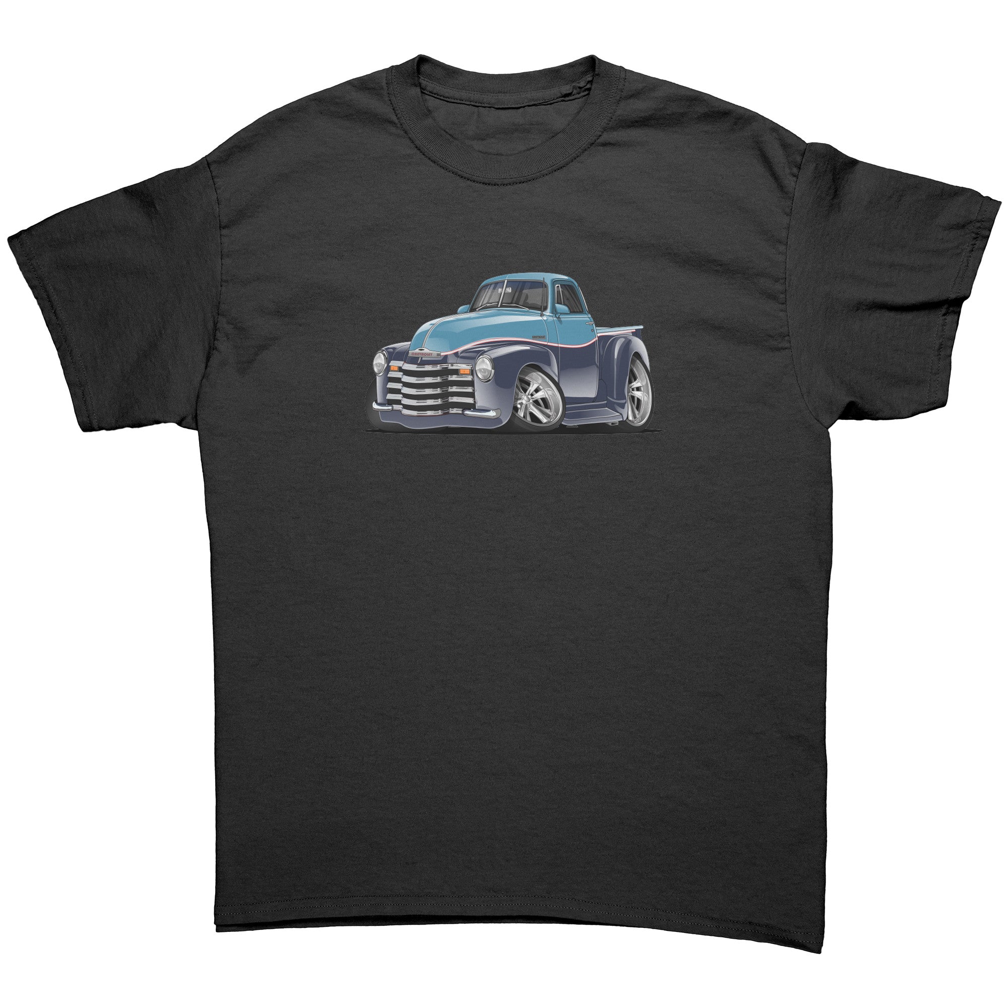 1952 Chevy 3100 Pickup Truck Cartoon Hot Rod T Shirt – Let's Print Big