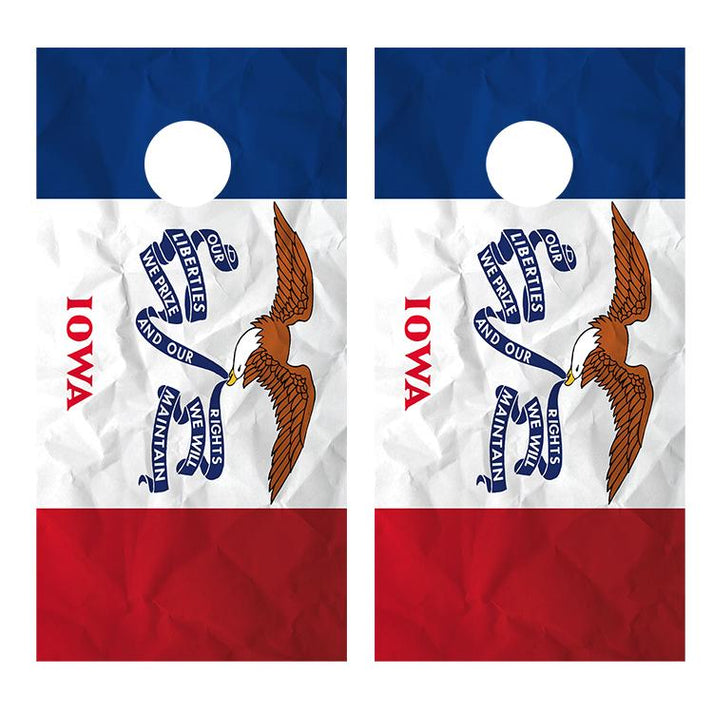 Flag of Iowa Cornhole Board Decal Wraps – Let's Print Big