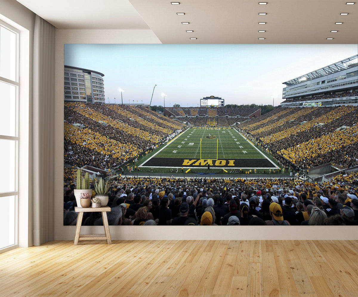 Kinnick Football Stadium Daytime End Zone Wall Mural – Let's Print Big