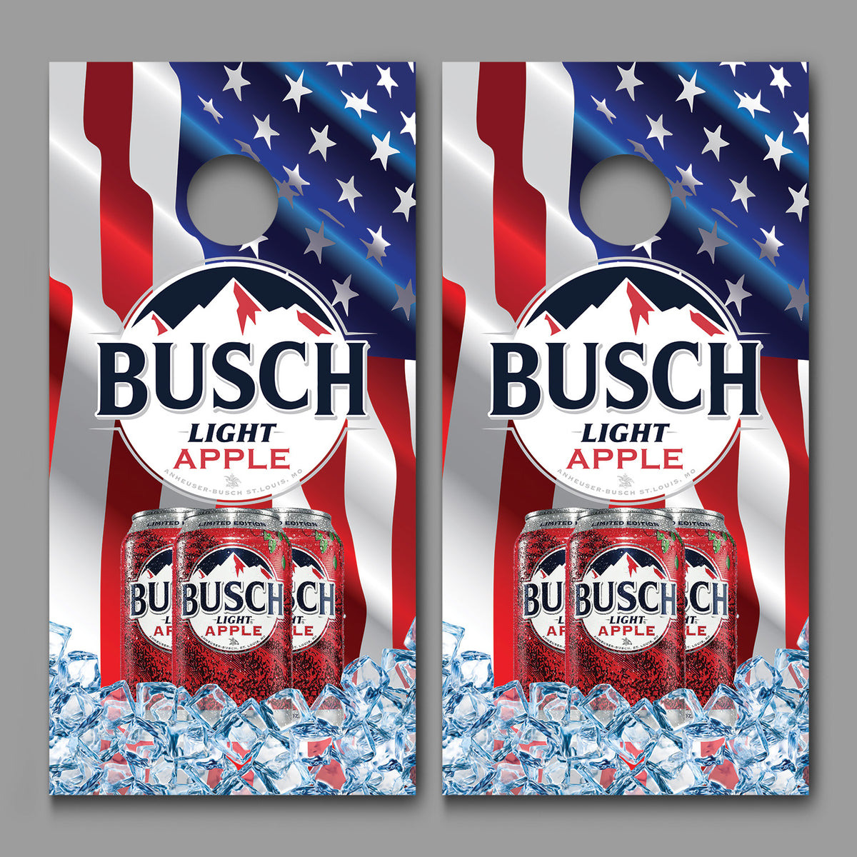 Busch Light Cornhole Apple Corn Hole Board Decal Wrap – Let's Print Big
