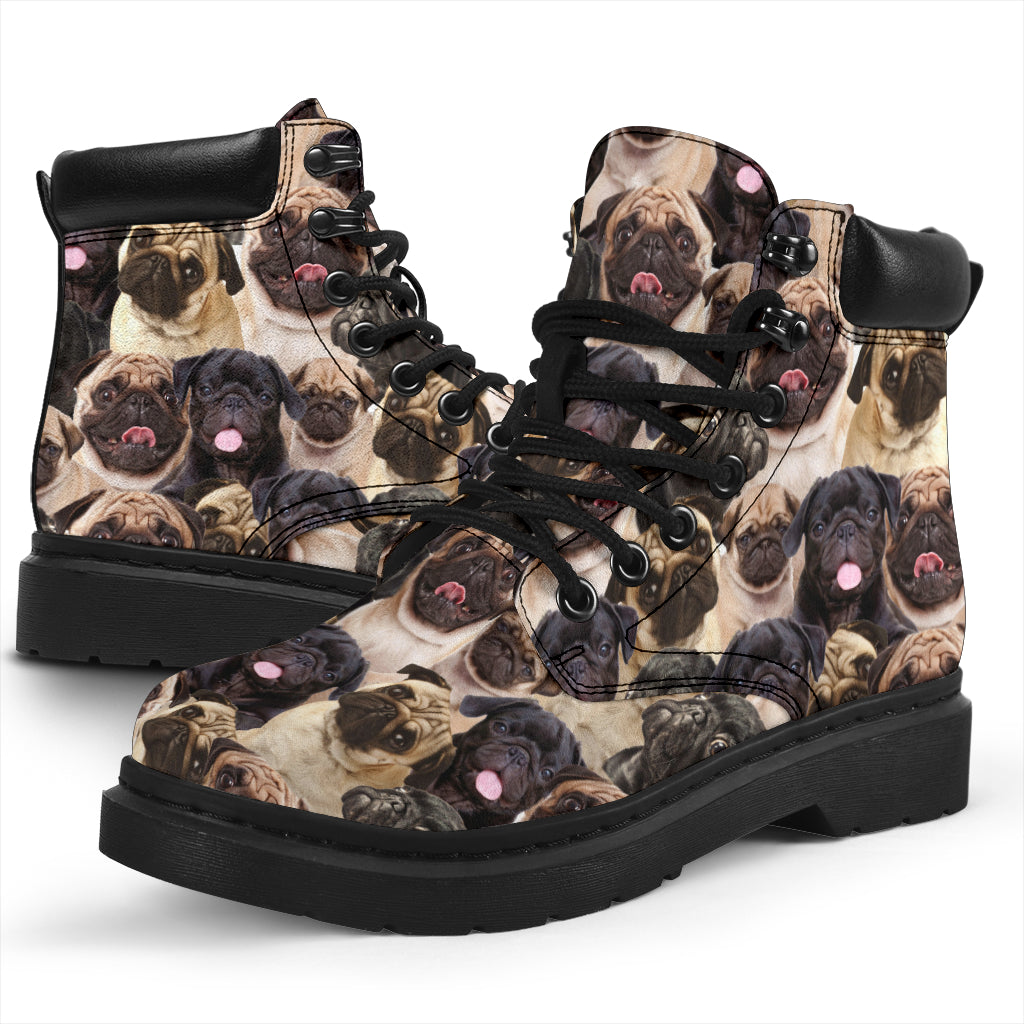 Pug Full Face all weather boots – Let's Print Big