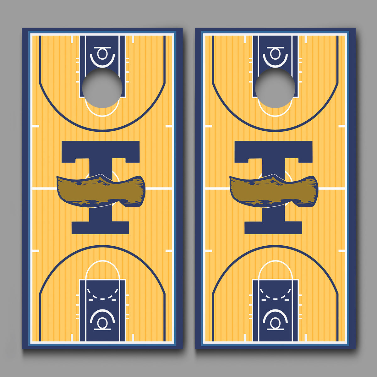 Teutopolis Basketball Court Background Design Cornhole Decal Wraps ...