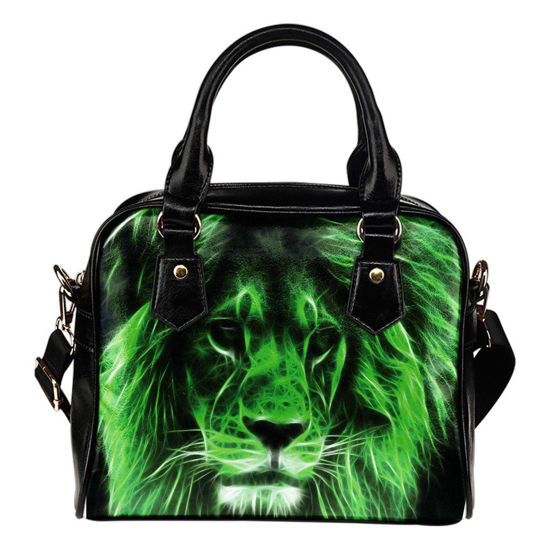 Electric Lion Leather Shoulder Bag – Let's Print Big