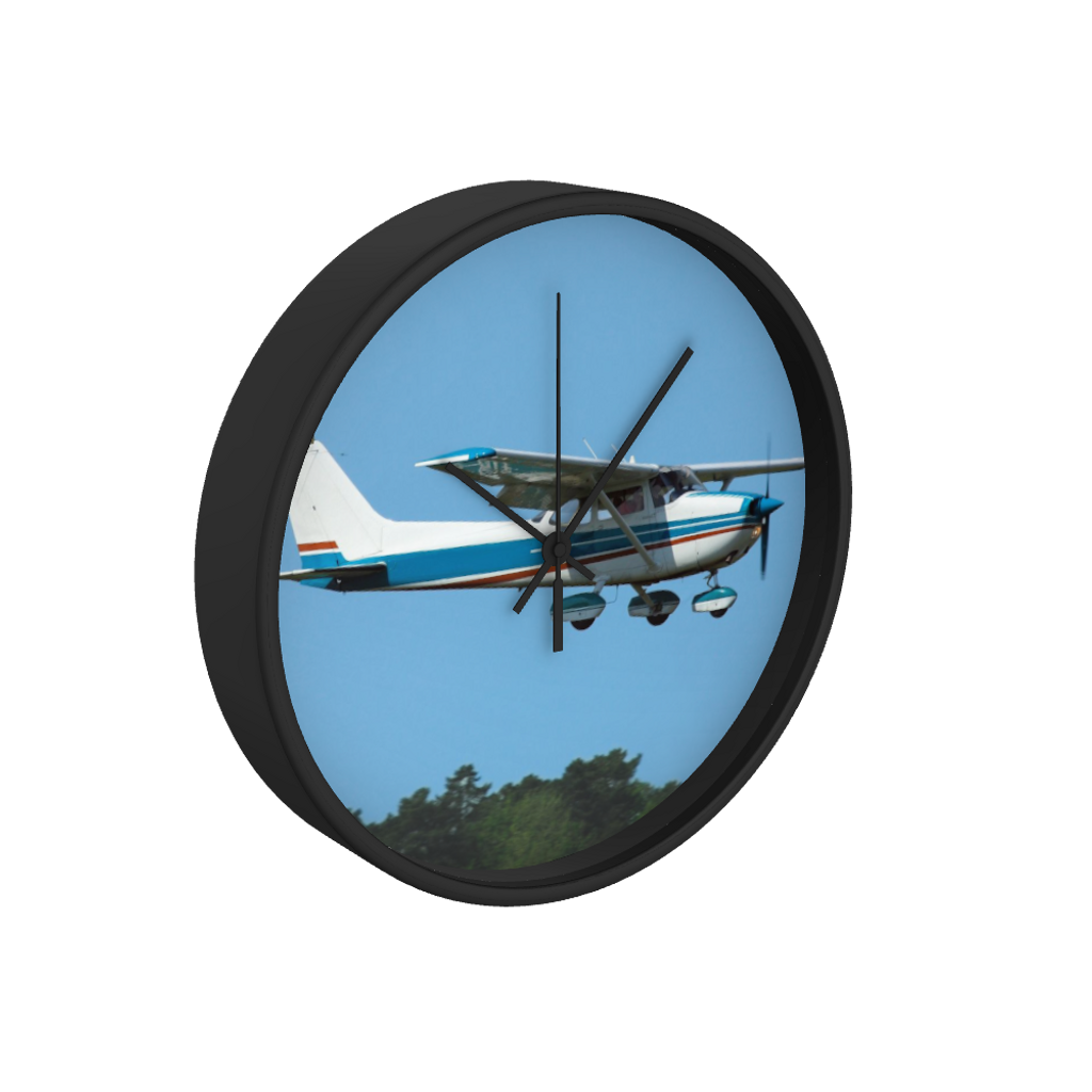 Flying Cessna 172 10 inch wall clock – Let's Print Big