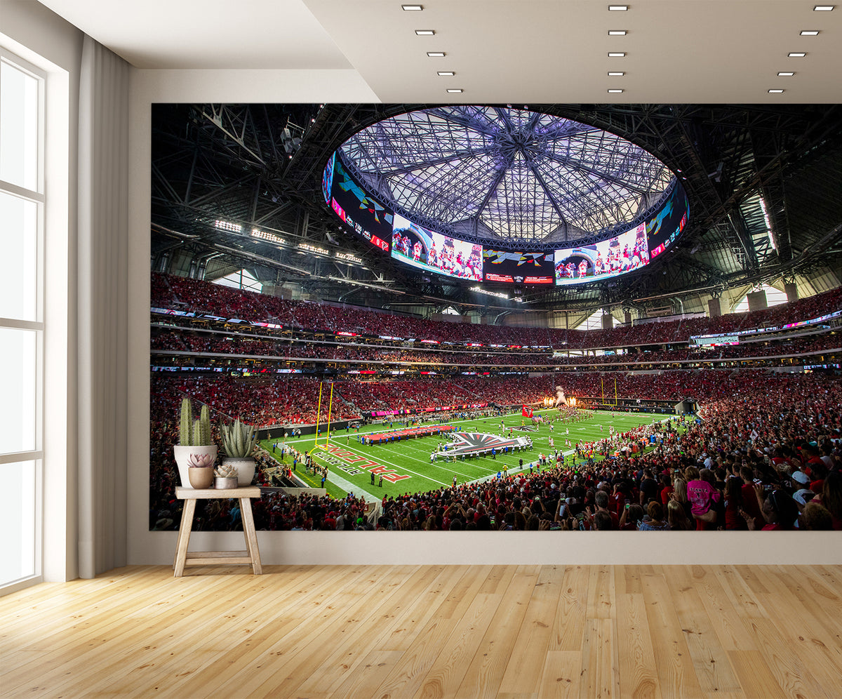 Mercedes-Benz Football Stadium Wall Mural – Let's Print Big