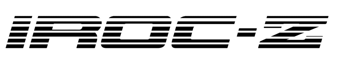 IROC-Z Gradient and Solid Colors Contour Cut Decals Auto Graphics Cama ...