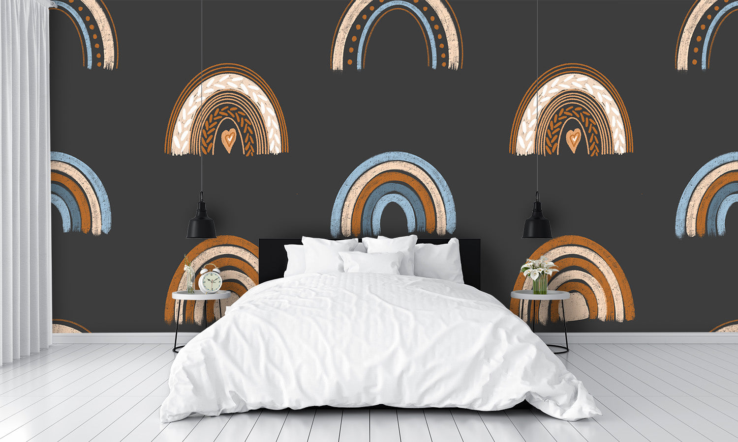 Boho Rainbow Wall Mural – Let's Print Big
