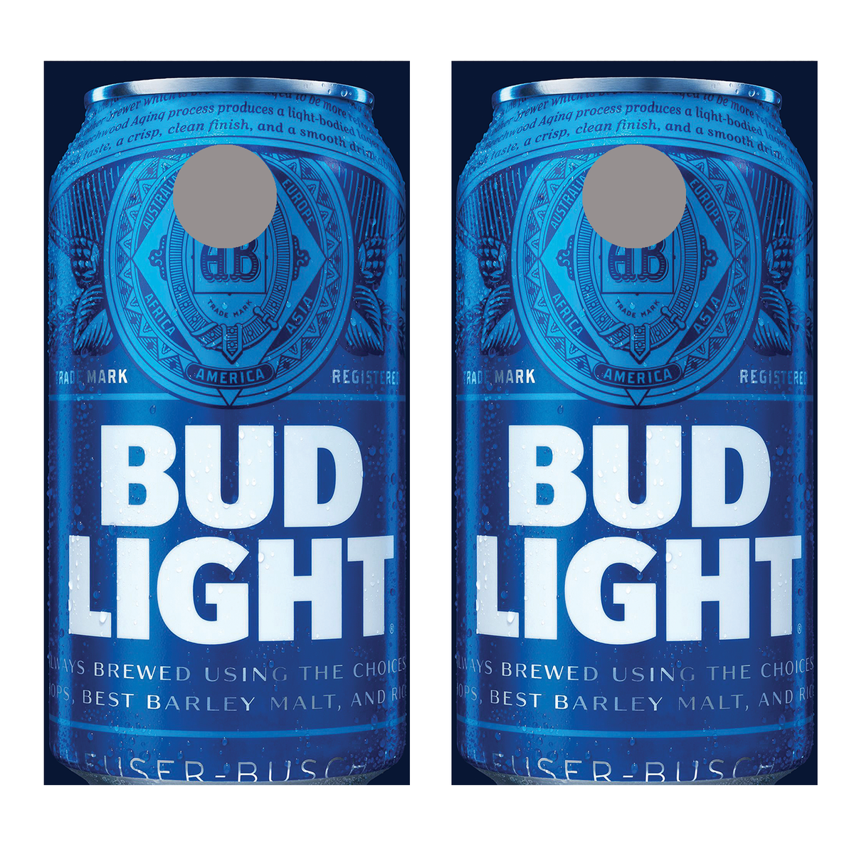 Bud Light Cans corn hole board decal wraps – Let's Print Big