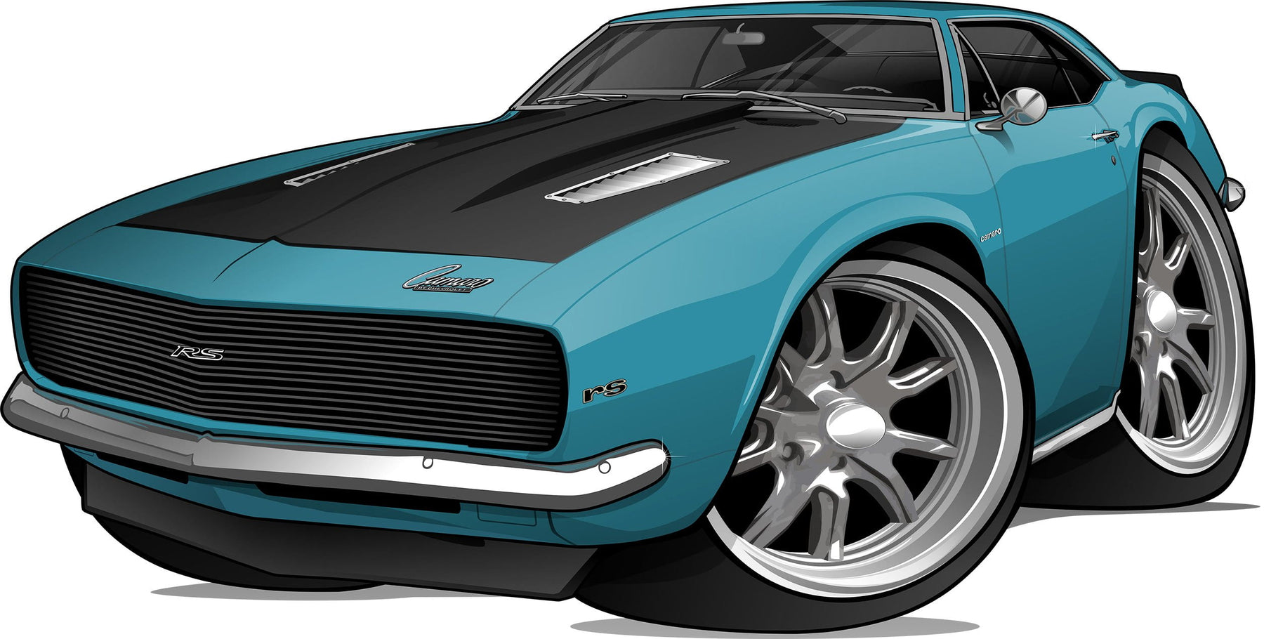 Turn Your Vehicle into a Cartoon Caricature Design – Let's Print Big