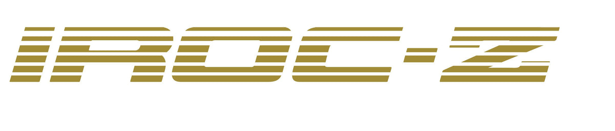 IROC-Z Gradient and Solid Colors Contour Cut Decals Auto Graphics Cama ...