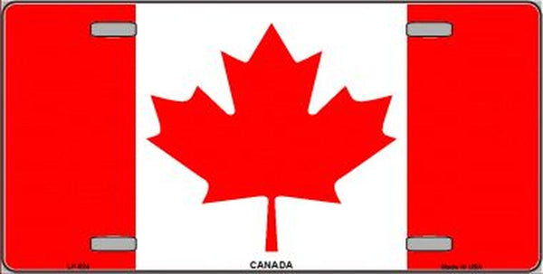 Canadian Flag License Plate Car Tag – Let's Print Big