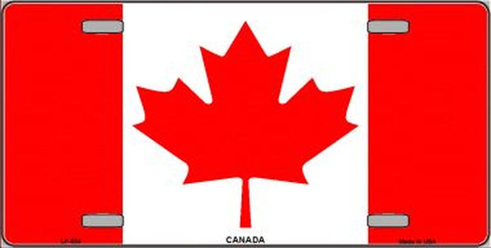 Canadian Flag License Plate Car Tag – Let's Print Big