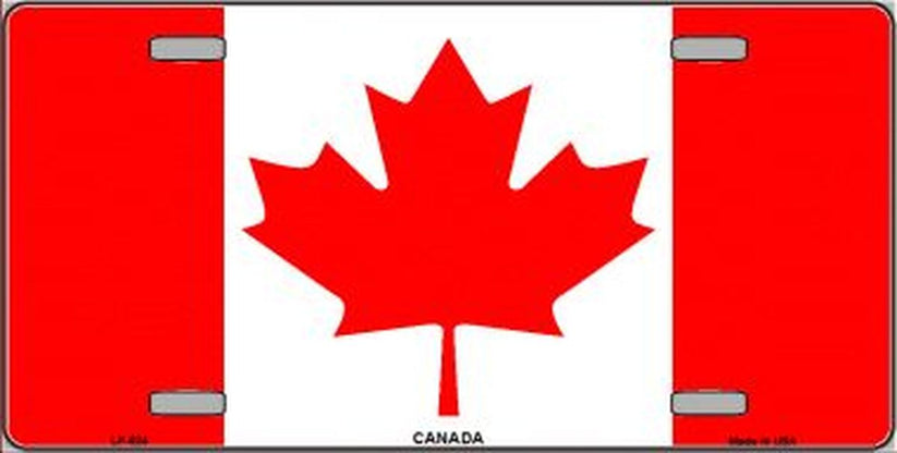 Canadian Flag License Plate Car Tag – Let's Print Big