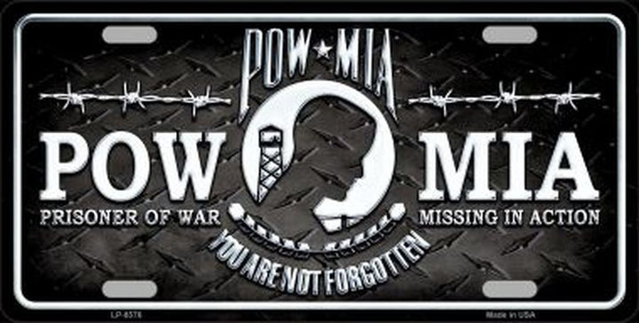 POW MIA License Plate Car Tag – Let's Print Big