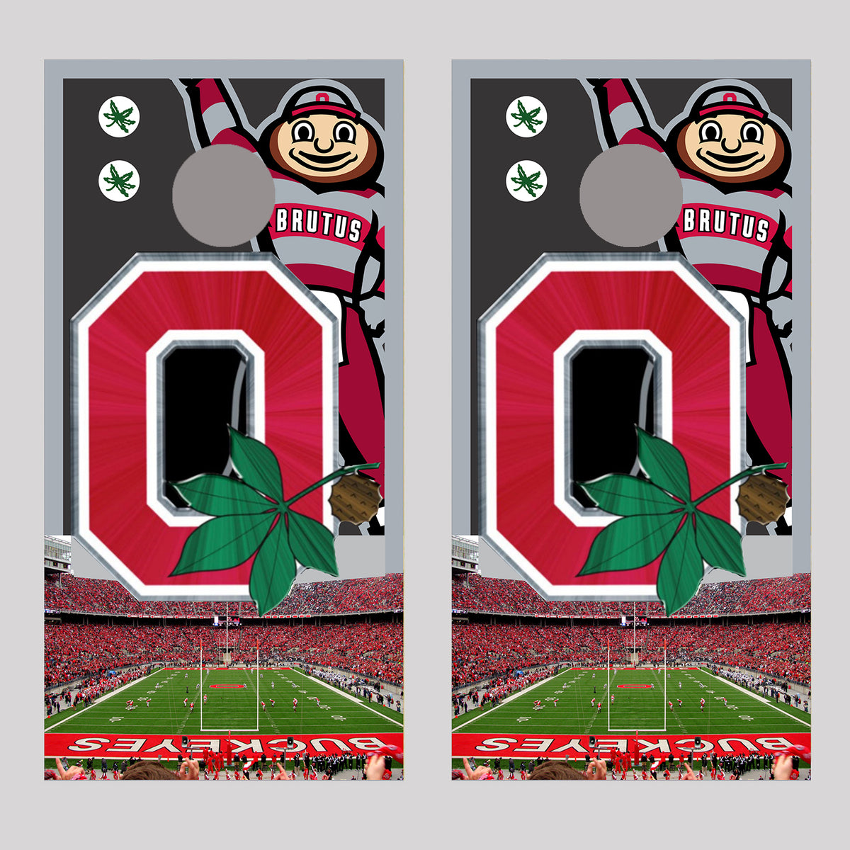 OSU Big O Brutus Design Cornhole Board Decal Wraps - 150664 – Let's ...