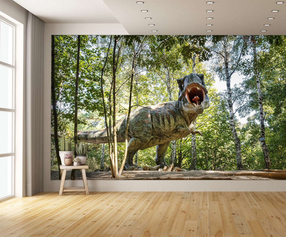 Prehistoric Dinosaurs T Rex in Wildlife Wall Mural – Let's Print Big