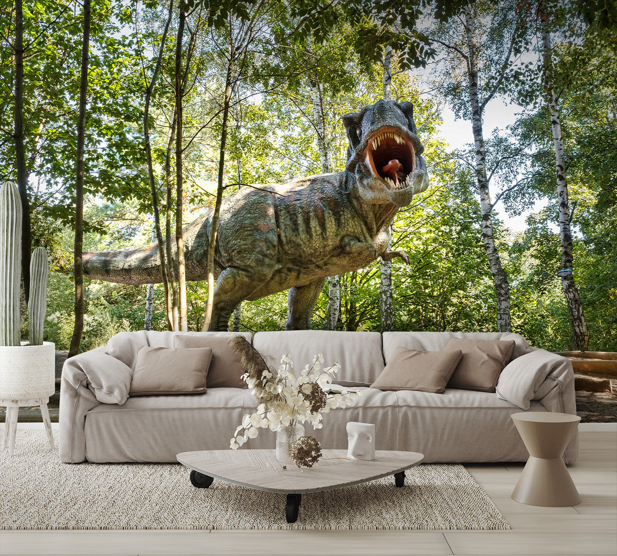 Prehistoric Dinosaurs T Rex in Wildlife Wall Mural – Let's Print Big
