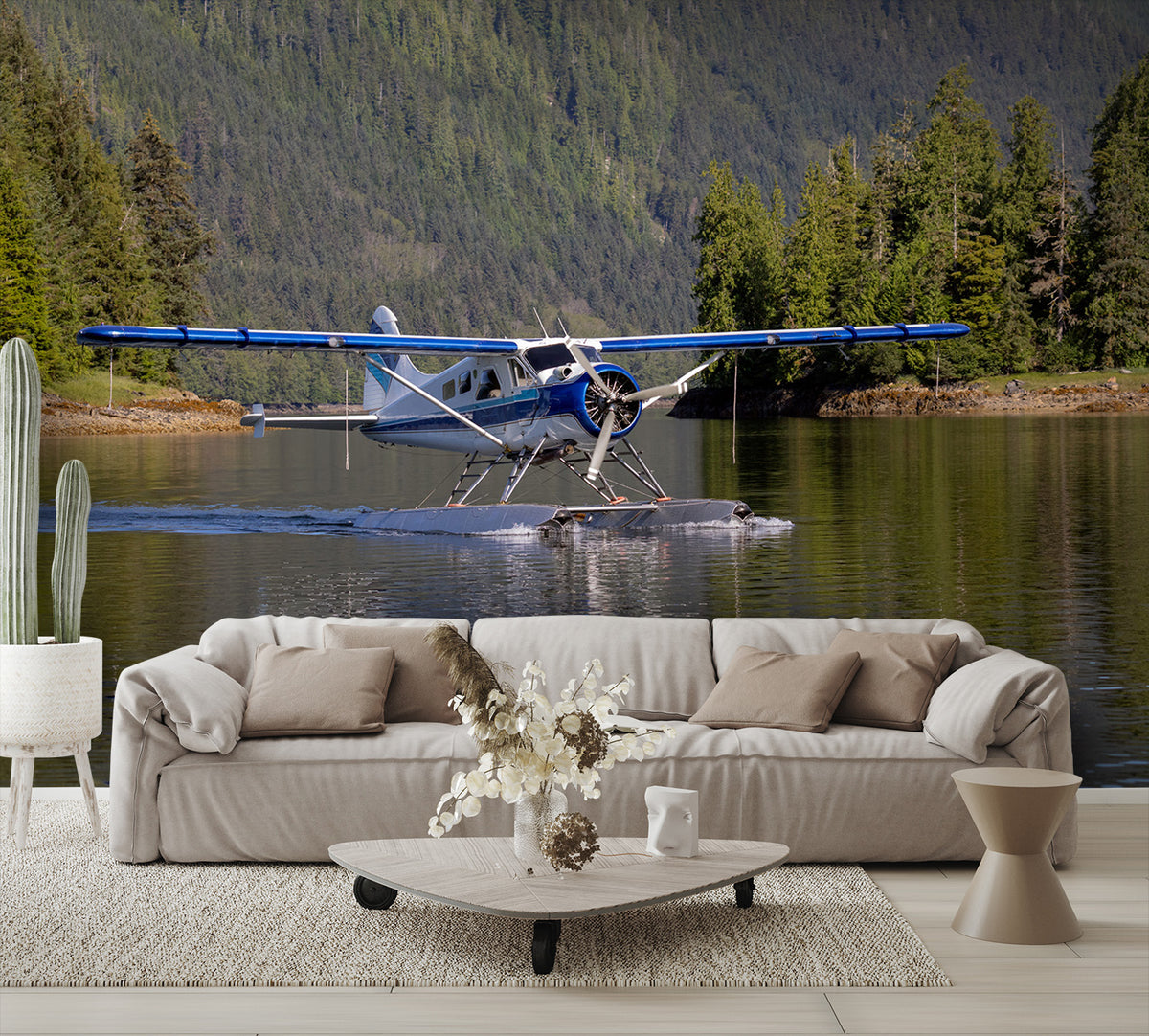 Seaplane Landing Ketchikan Alaska Wall Mural – Let's Print Big