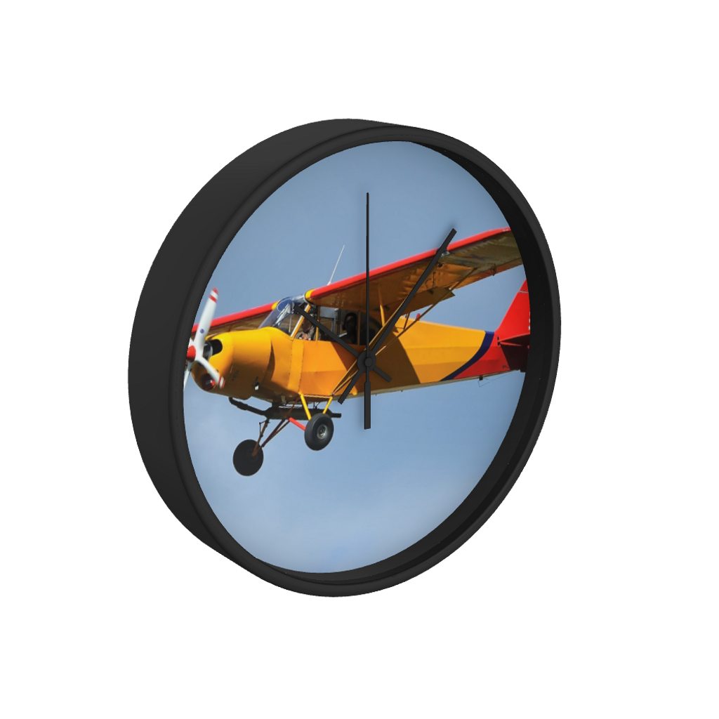 Piper Cub Sky 10 inch wall clock – Let's Print Big