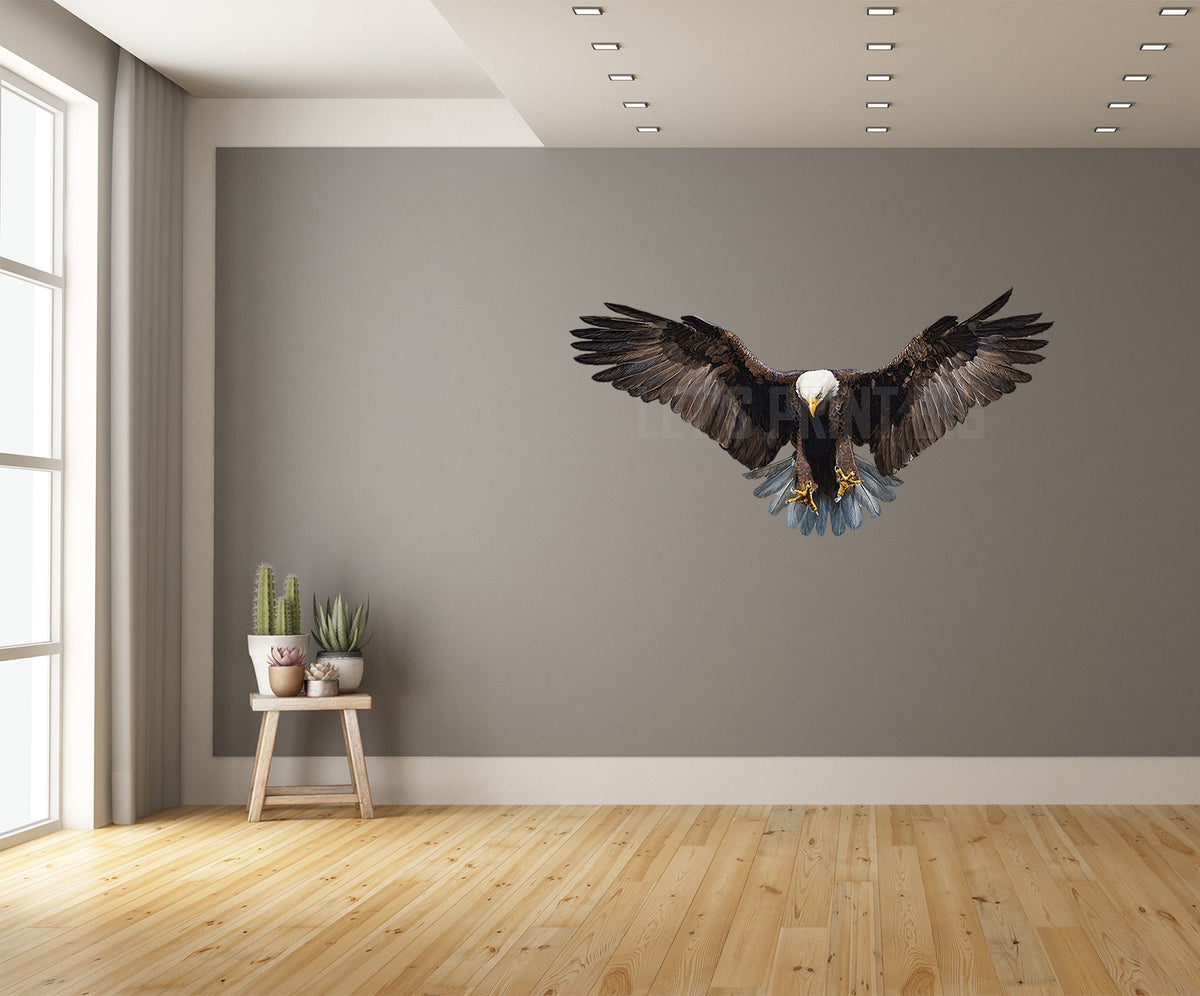 Bald Eagle 4 Large Wall Eagles Decals Indoors or Outdoors – Let's Print Big