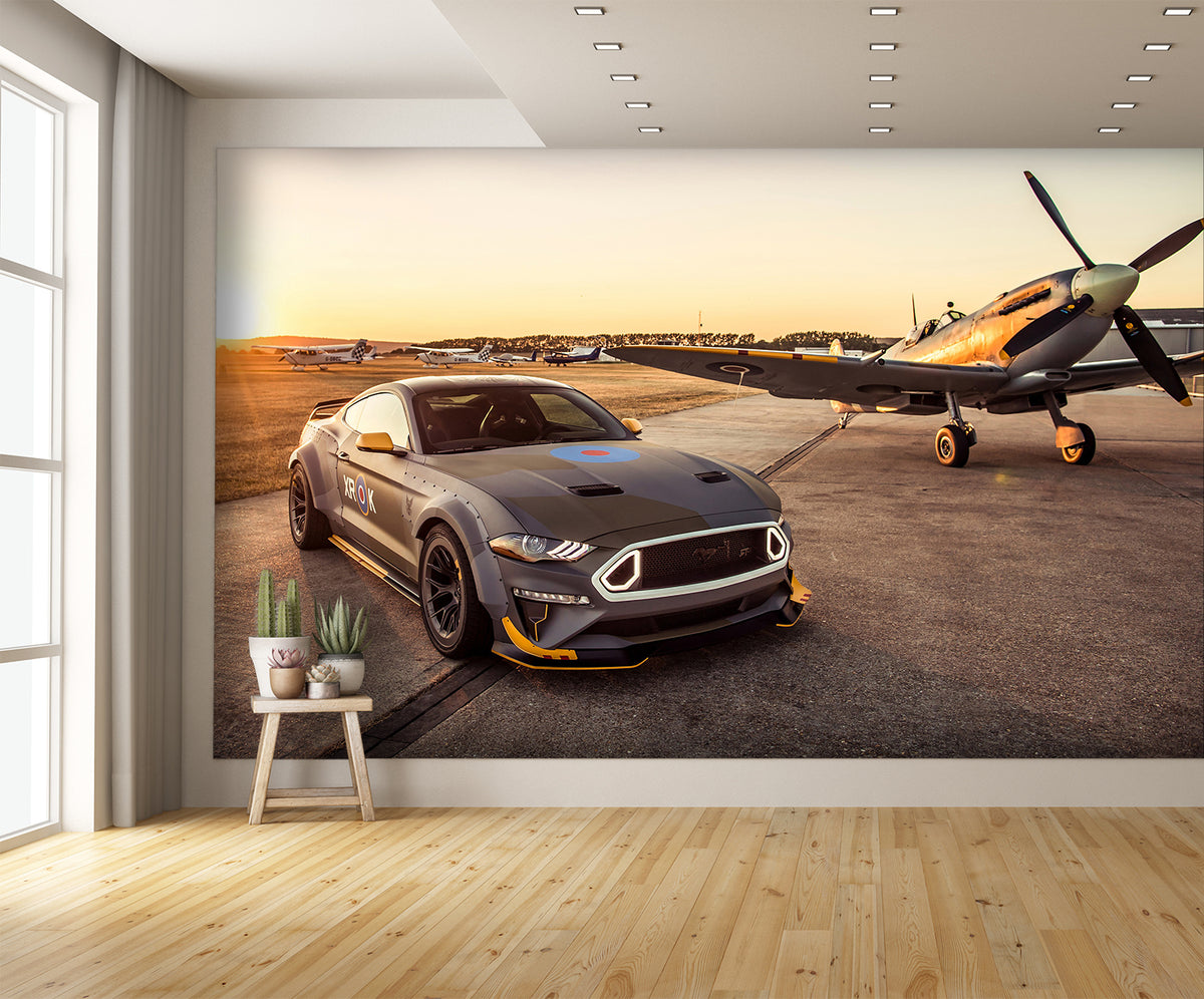 Eagle Squadron Mustang GT 2018 2 Wall Mural – Let's Print Big