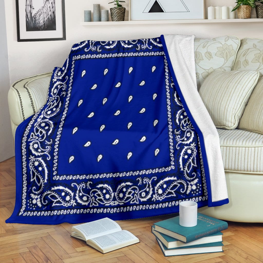 Crip Blue Premium Blanket – Let's Print Big