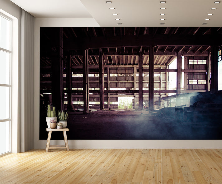 Old Abandoned Factory Mural Wallpaper – Let's Print Big