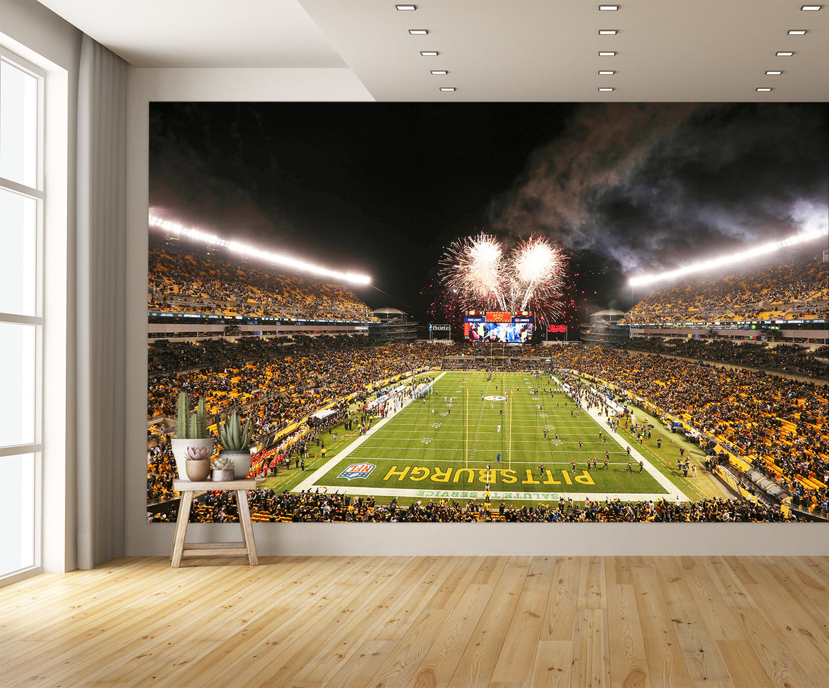 Heinz Field Football Stadium Steelers Wallpaper Night Mural – Let's ...